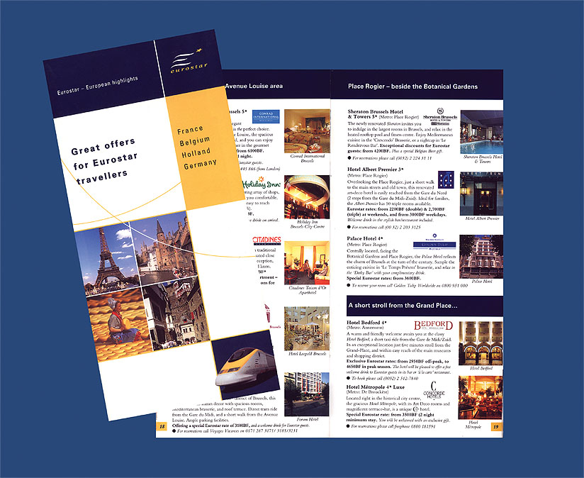 Eurostar Brochure Design - Colors